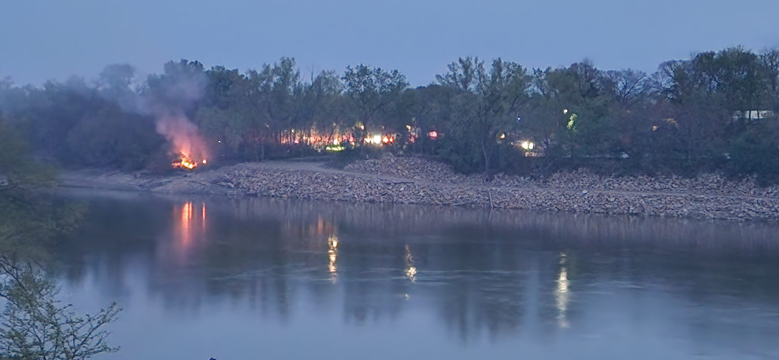 UPDATE: Fire crews battle large fire at unsanctioned homeless camp ...